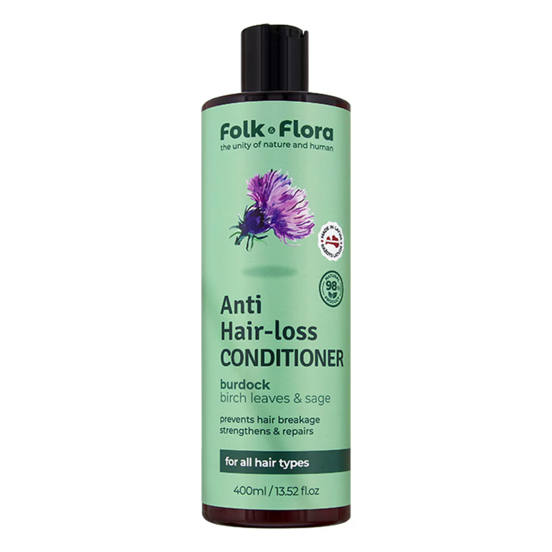 ვიტამინი - Folk&Flora - Anti Hair-loss Conditioner Burdock